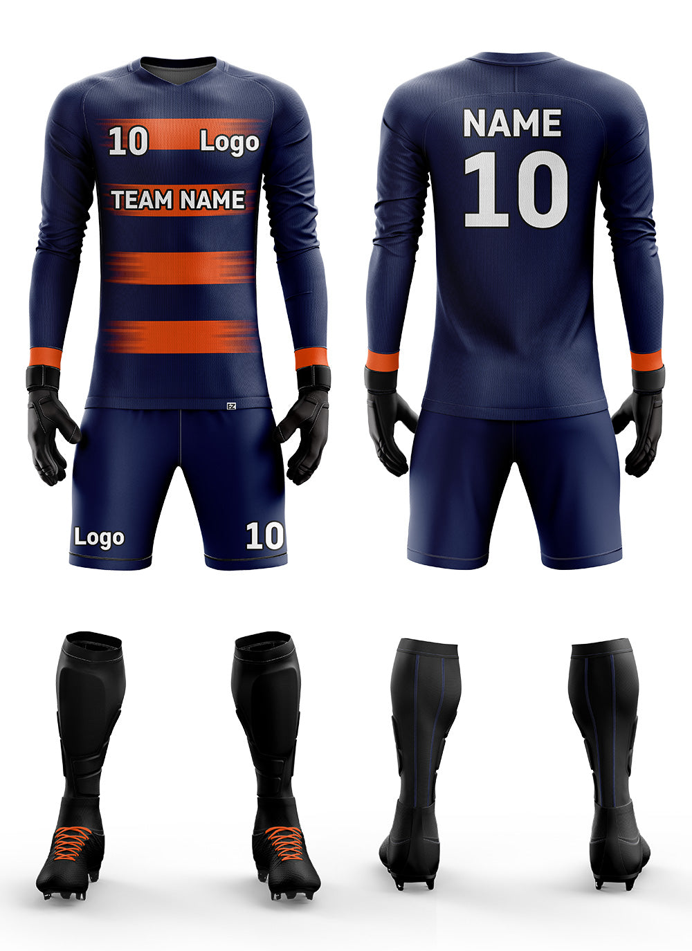 Custom Goalkeeper Kit GK-24 – Elite Guard | EZ Xports