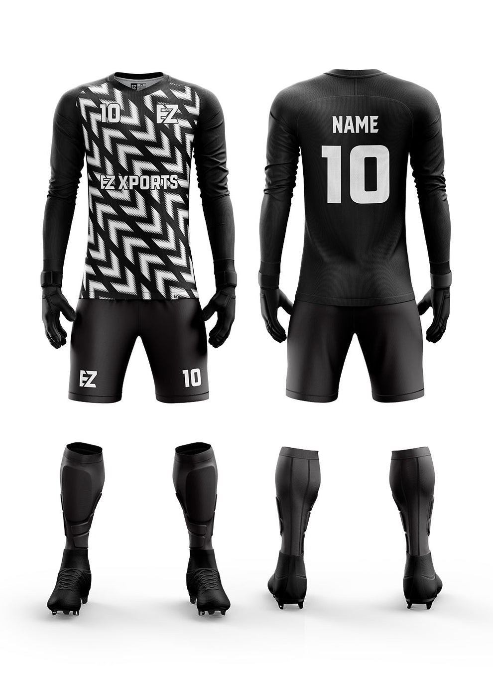 Custom Goalkeeper Uniform GK-15 – Max Padding | EZ Xports