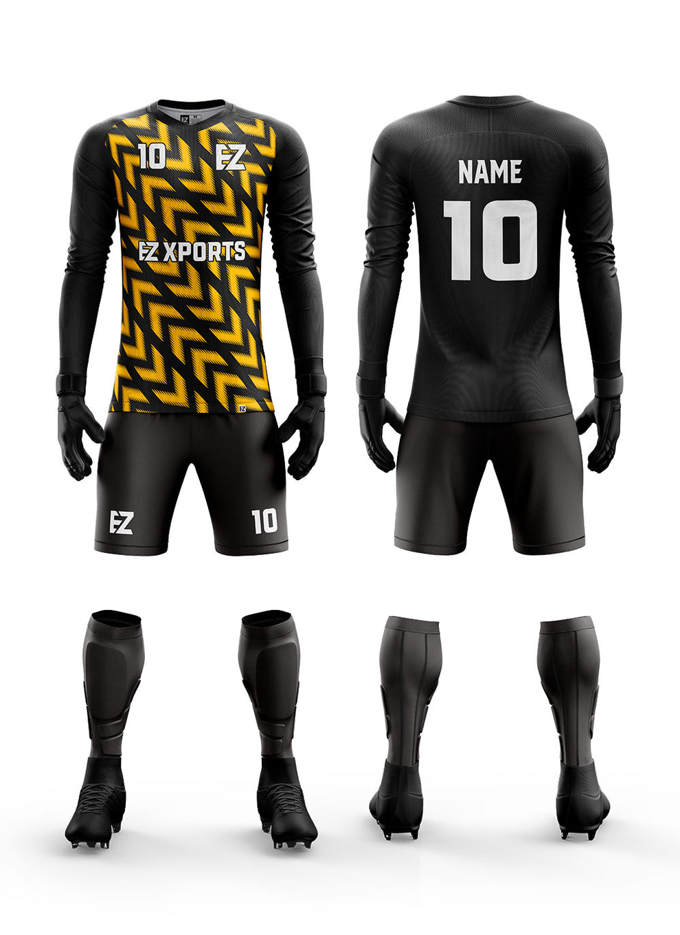 Custom Goalkeeper Uniform GK-15 – Max Padding | EZ Xports